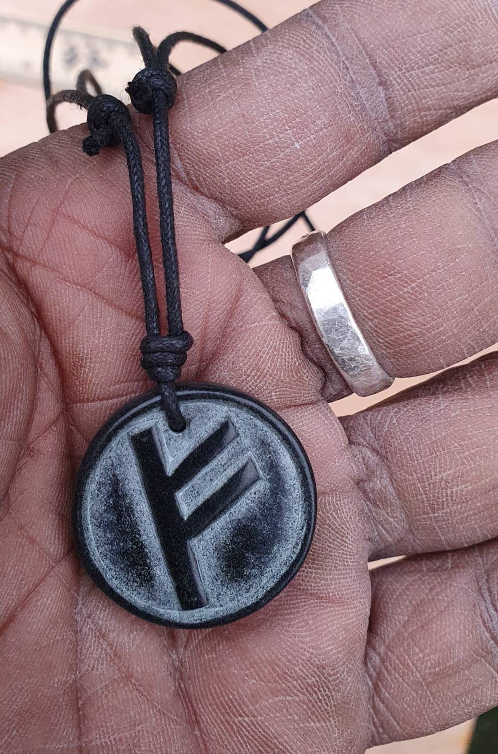 Fehu Rune Pendant | Freya Viking Necklace Jewelry | Norse Mythology ...