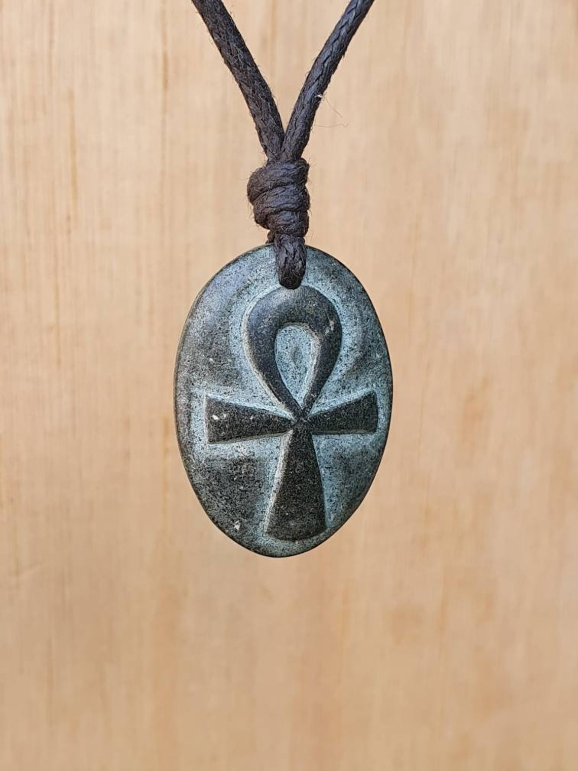 Ankh Pendant | Ankh Necklace | Hand Carved Natural Stone Spritual ...