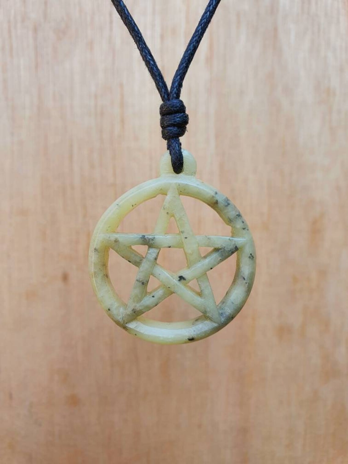 Pentagram Pendant Hand-carved From Natural Stone Pentangle - Etsy