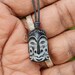 Brahma Head Face Pendant Hand-carved Stone Necklace Charm Talisman ...