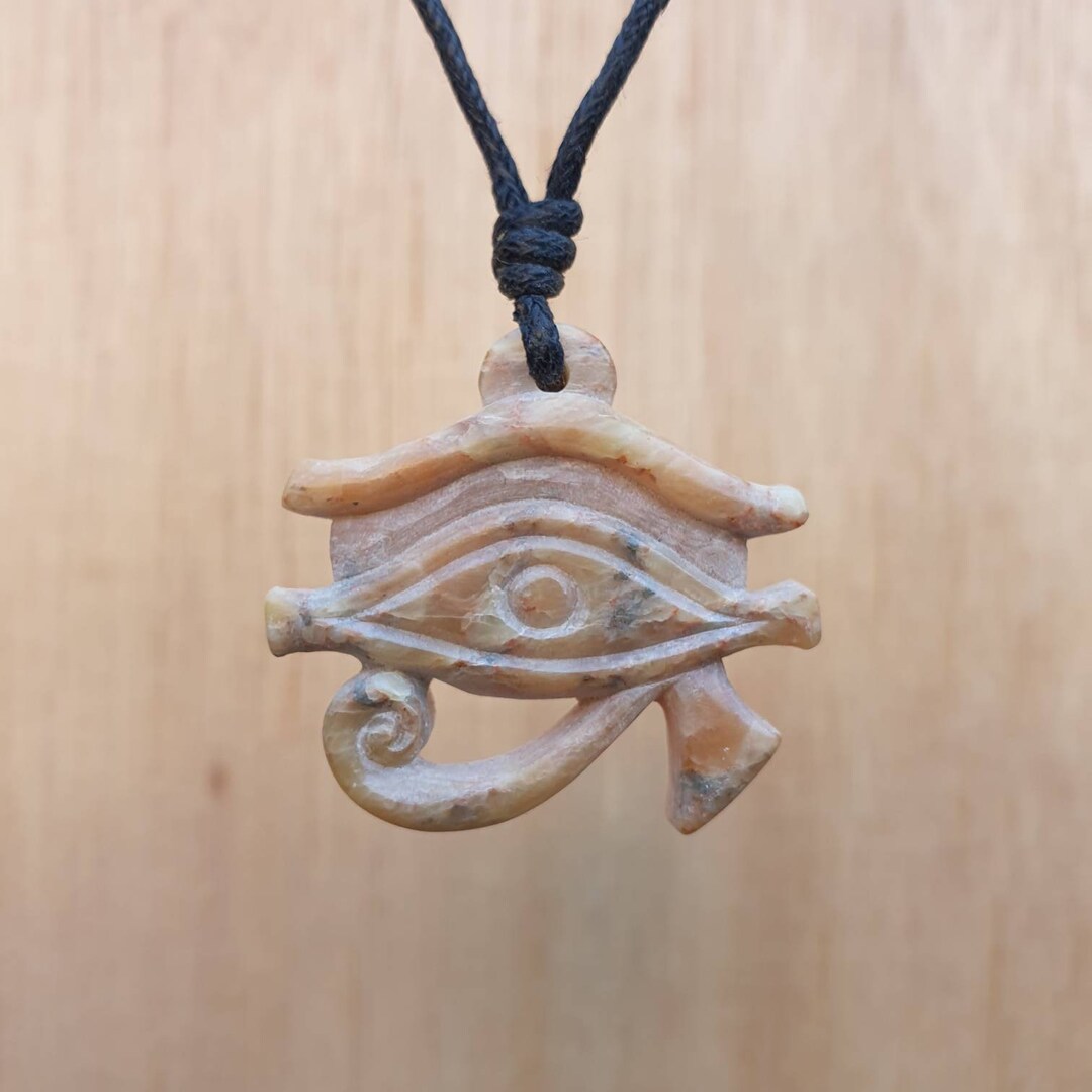 Eye of Horus Pendant | Hand-carved From Natural Stone | Egyption Symbol ...