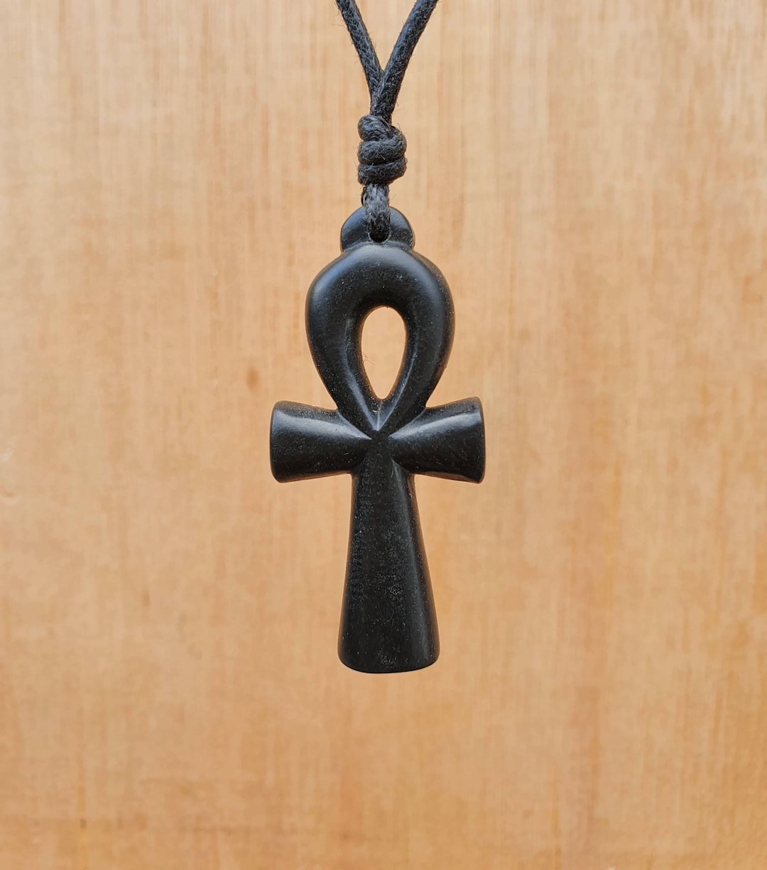 Ankh Pendant | Carved Ankh Necklace | Hand Carved Natural Stone Unisex ...