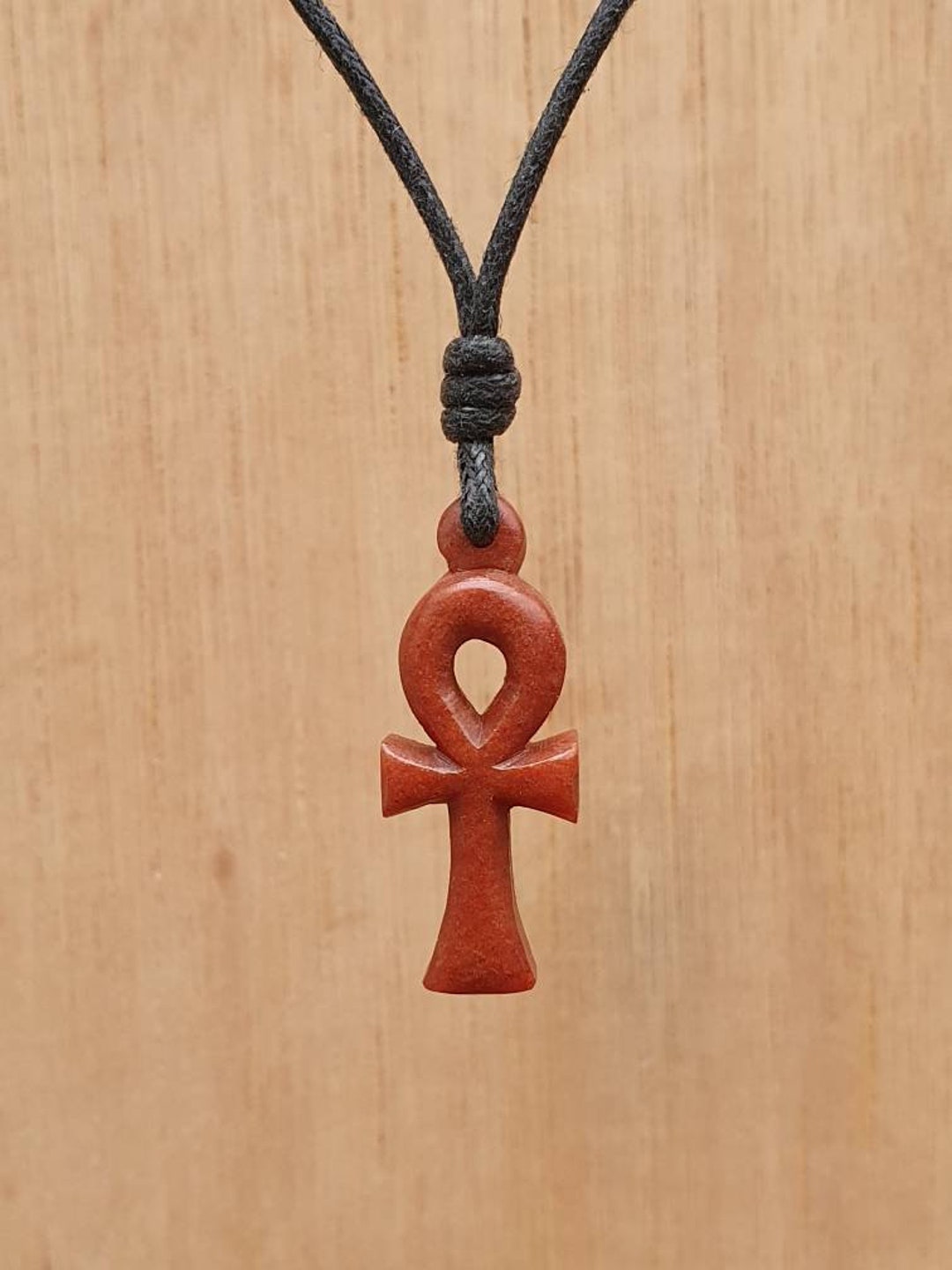 Ankh Pendant | Hand Carved Natural Stone Ankh Necklace | Unisex ...