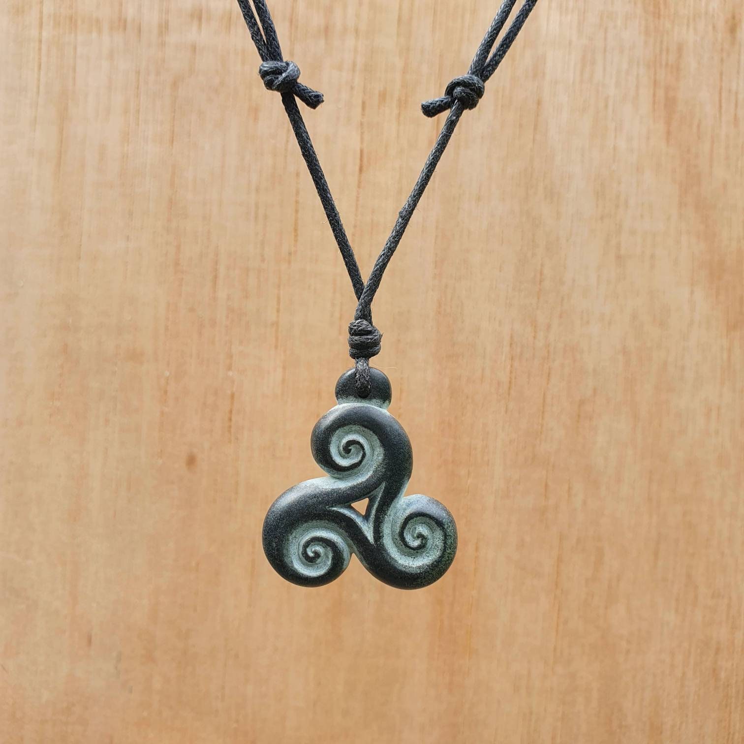 Celtic Triskelion Spiral Pendant | Hand Carved by Myself From Natural ...