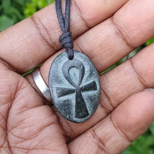 Ankh Pendant | Ankh Necklace | Hand Carved Natural Stone Spritual ...