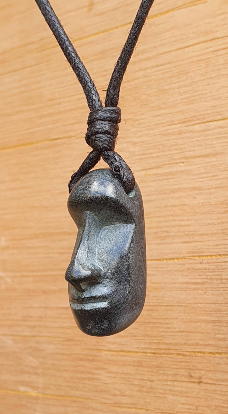 Easter Island Head Moai Pendant Hand-carved From Natural - Etsy