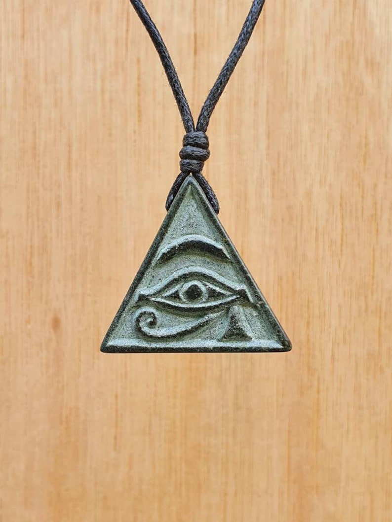 Eye of Horus Symbol Pendant Egyption Pyramid Triangle - Etsy