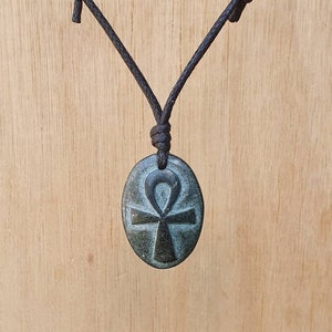 Ankh Pendant | Ankh Necklace | Hand Carved Natural Stone Spritual ...