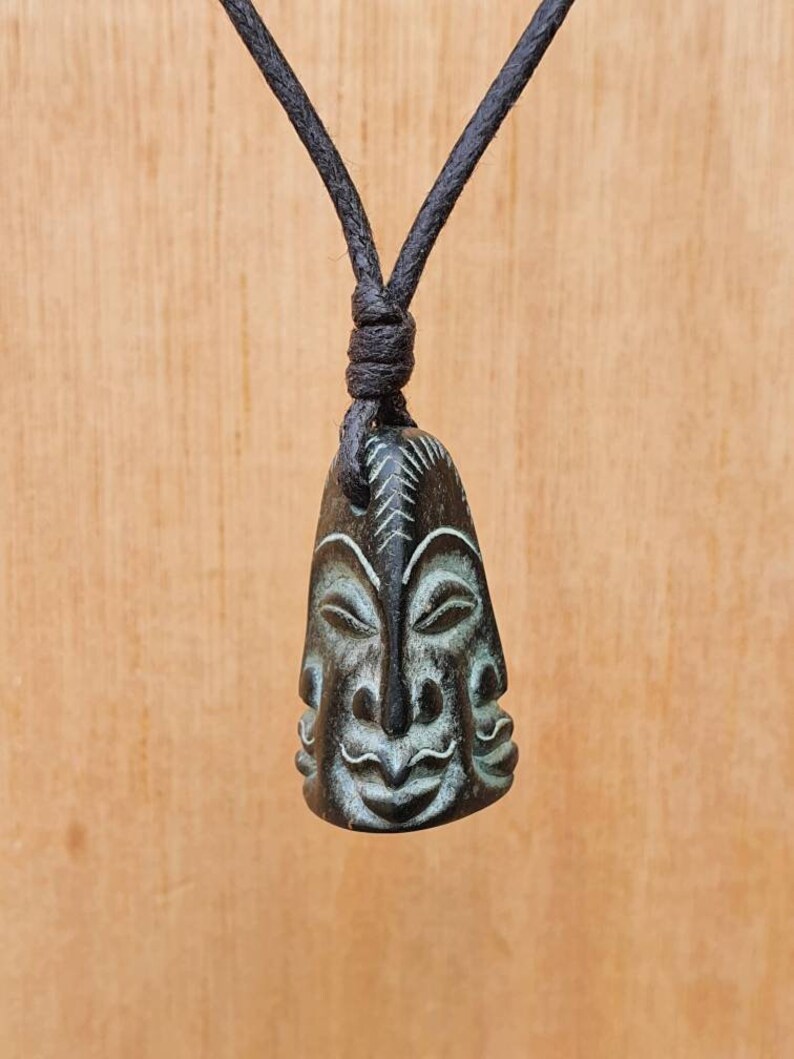 Trimurti Pendant Triple Face Necklace Trinity Symbol - Etsy