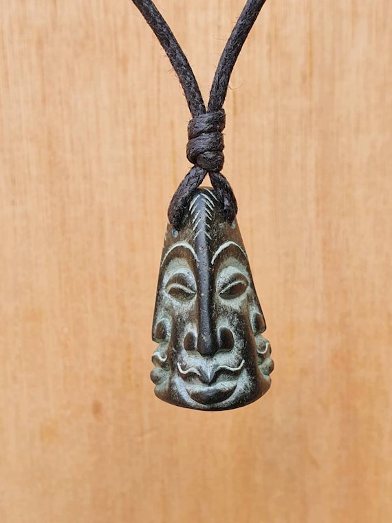 Trimurti Pendant Triple Face Necklace Trinity Symbol - Etsy