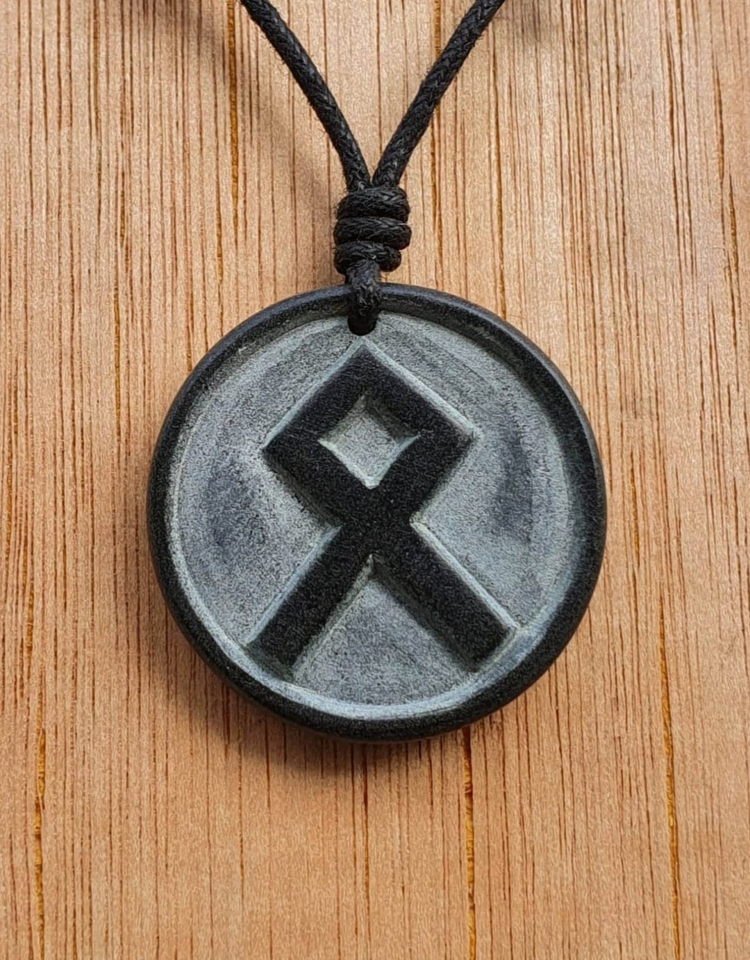 Othala Rune Pendant Othila Viking Necklace Jewelry Norse Symbol ...