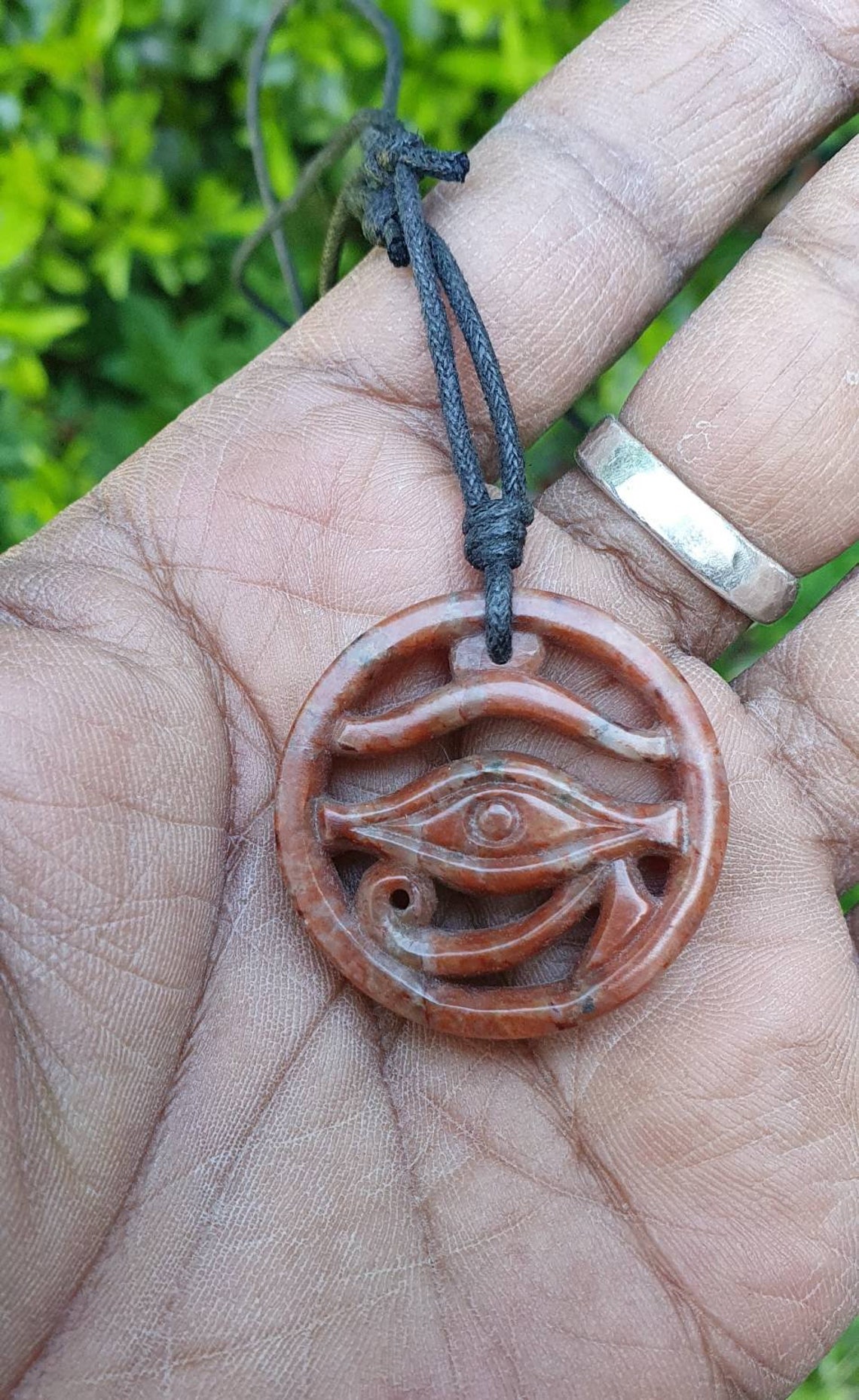 Eye of Horus Pendant Hand-carved From Natural Stone - Etsy