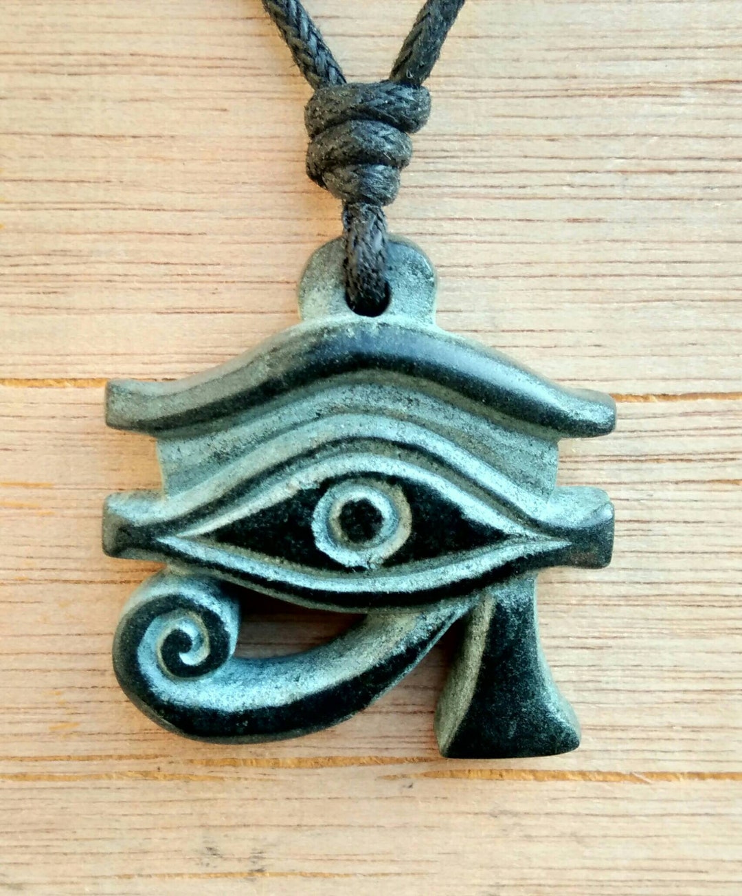 Eye of Horus Pendant | Hand-carved From Natural Stone | Egyption Symbol ...