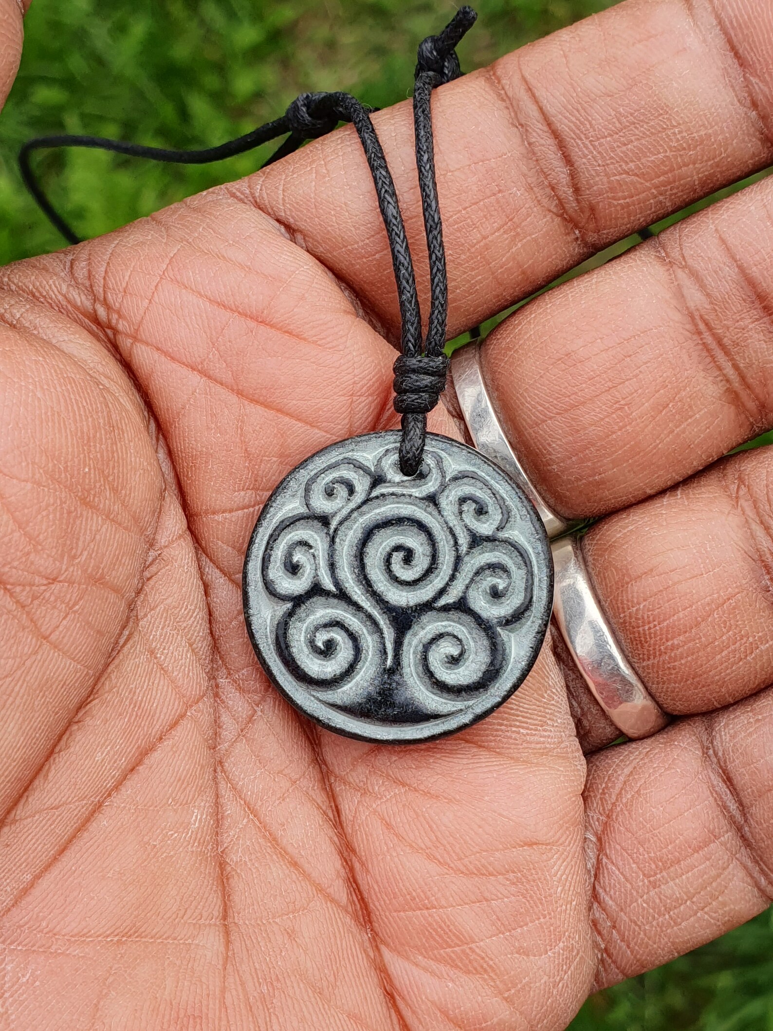 Tree of Life Pendant | Celtic Oak Tree Spiral Necklace | Hand Carved ...