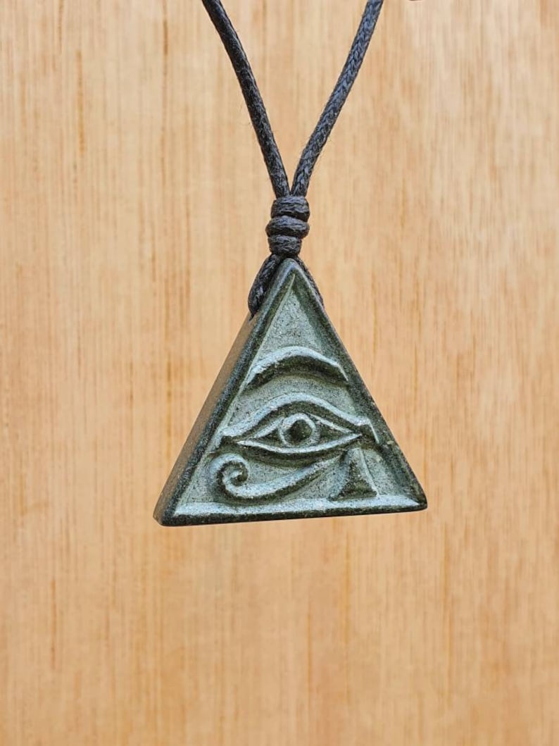 Eye of Horus Symbol Pendant Egyption Pyramid Triangle - Etsy