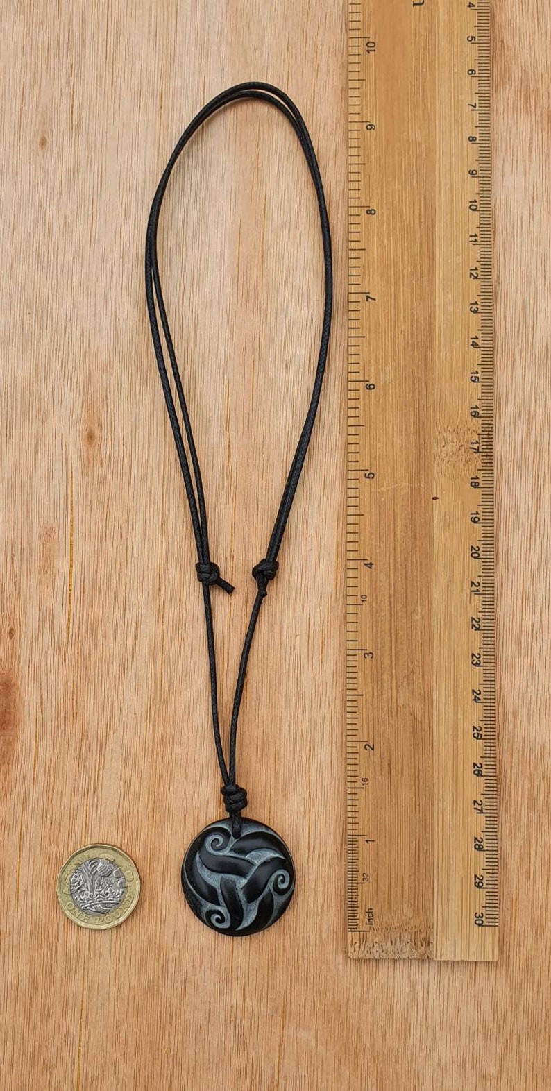 Celtic Knot Triskelion Triquetra Spiral Symbol Necklace Pandant | Hand ...
