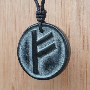 Fehu Rune Pendant | Freya Viking Necklace Jewelry | Norse Mythology ...
