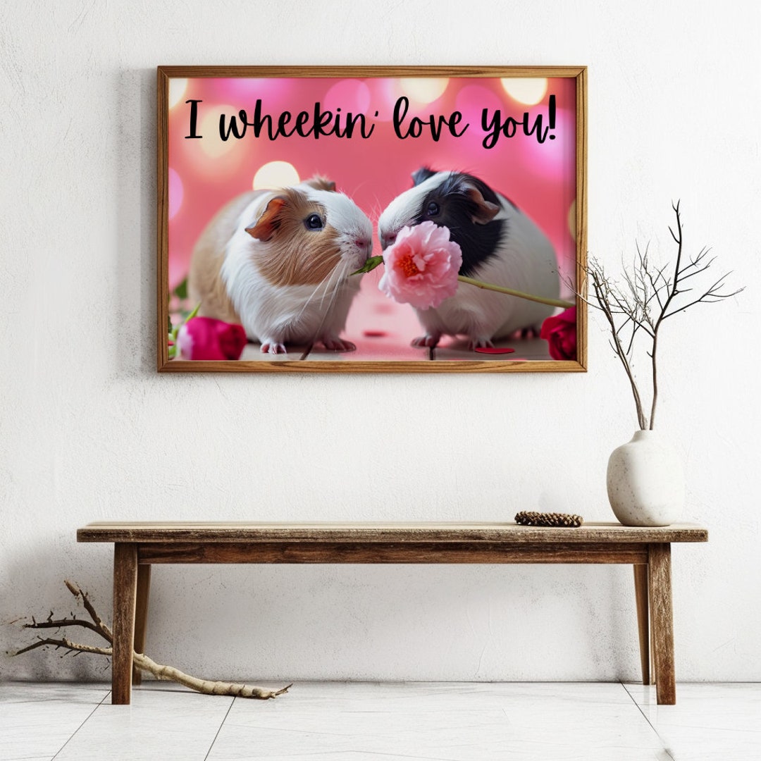 Guinea Pig Valentines Day - Etsy