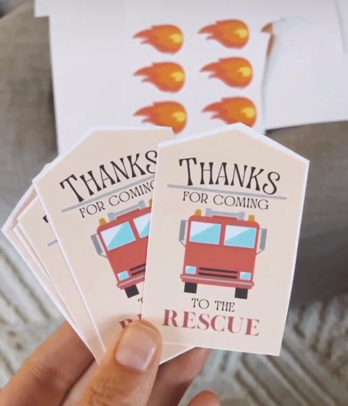 Firetruck Themed Birthday Party *DIGITAL FILE* Printables - DIY ...