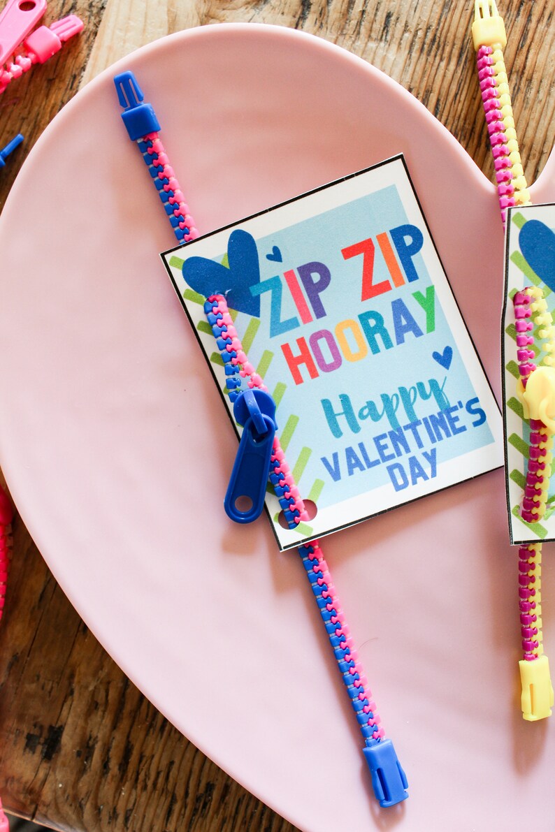 Zip Zip Hooray Valentine Printable Cards DIGITAL FILE - Etsy