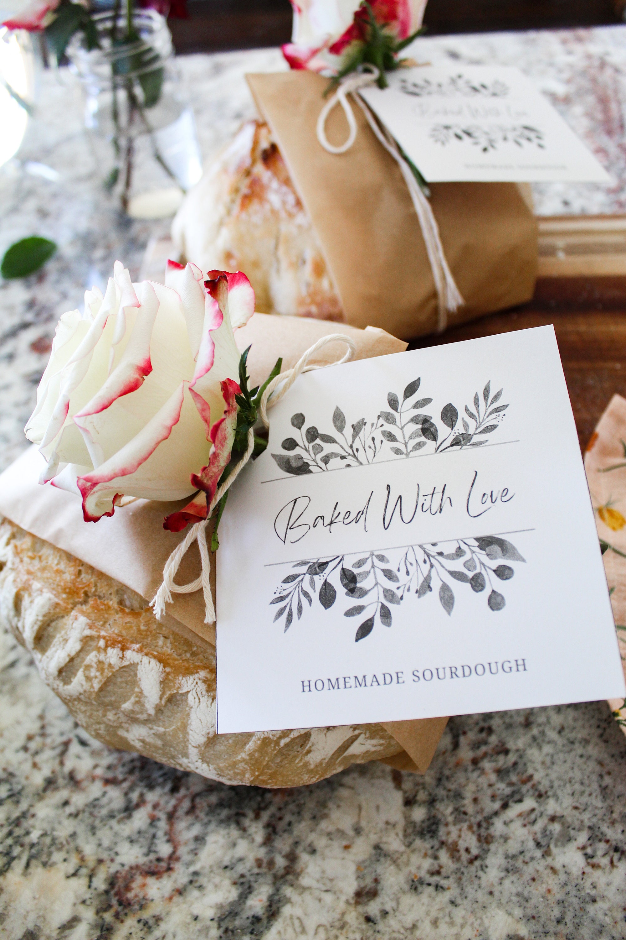 Baked With Love Gift Tag - Printable Download for Bread Bakers - Add a ...