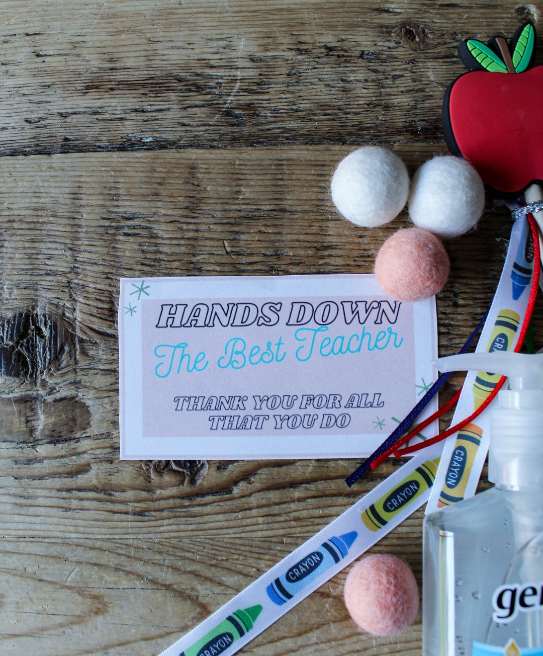 Hands Down the Best Teacher DIGITAL DOWNLOAD Gift Tag for Teachers ...