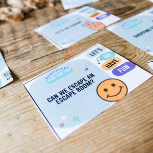 Experience Gift Printable Cards *DIGITAL DOWNLOAD* Gift Experience ...