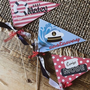 Cruise Themed Printable Pennant Flags - Fish Extender Gifts and Gift ...