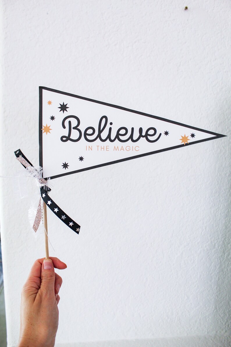 Set of 5 Christmas Pennant Flags DIGITAL DOWNLOAD Holiday | Etsy