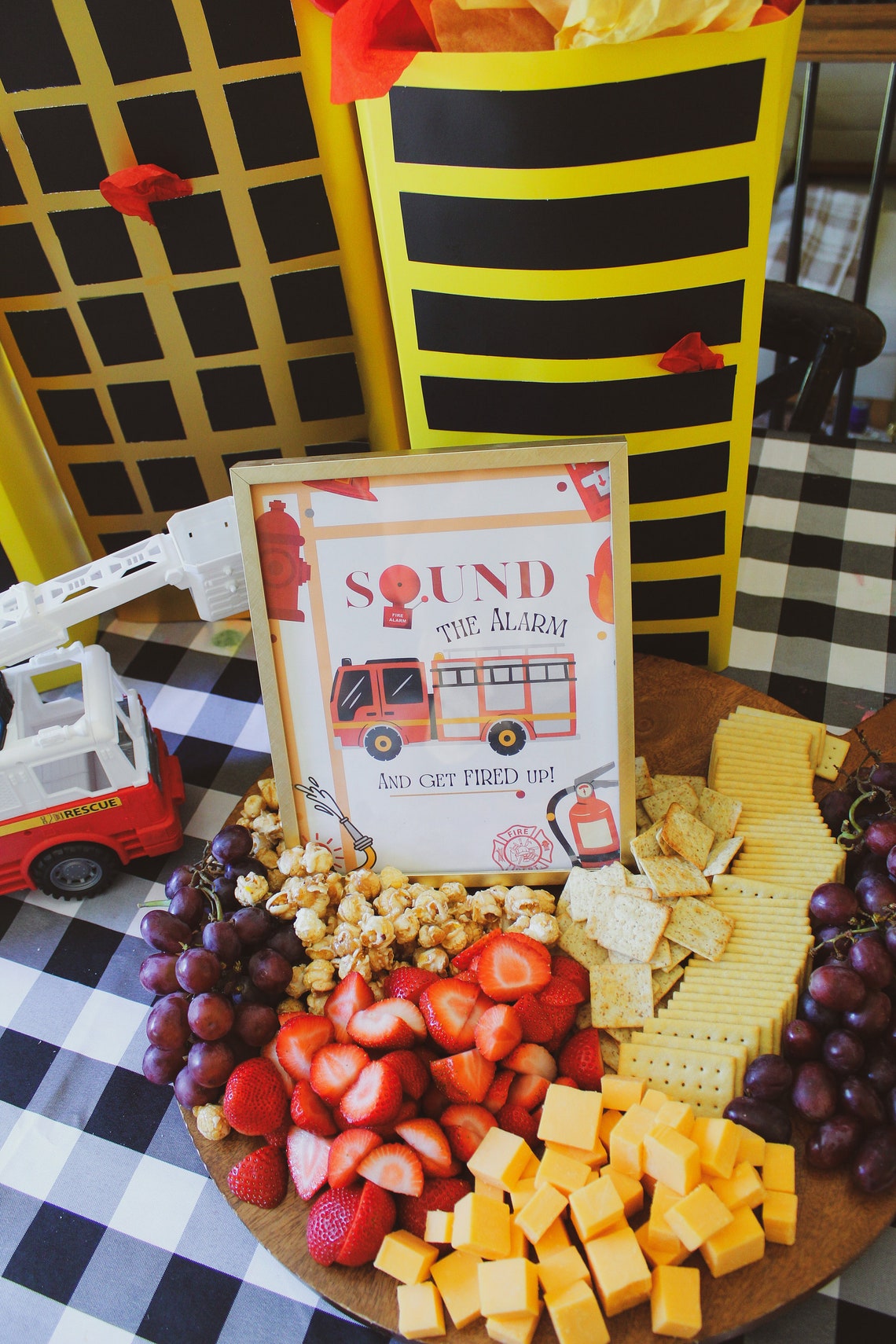Firetruck Themed Birthday Party *DIGITAL FILE* Printables - DIY ...
