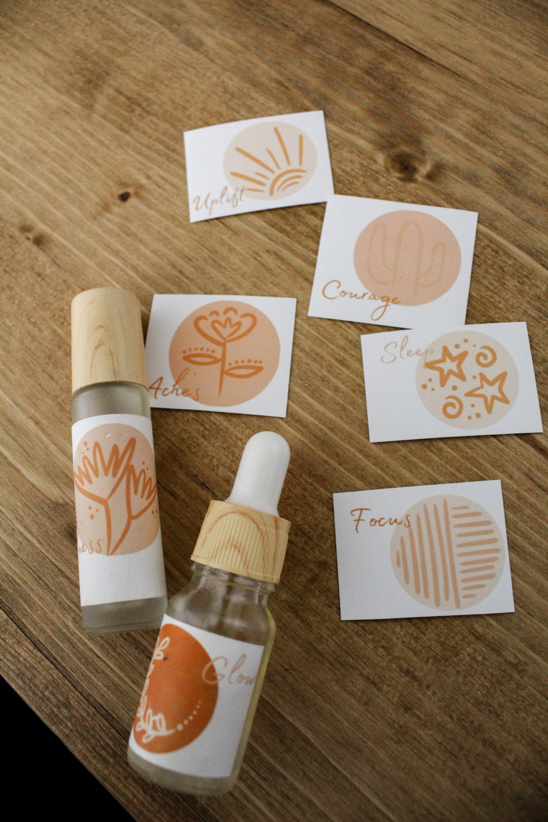 Essential Oil Bottle Label Set *DIGITAL FILE* Boho Style Essential Oil ...