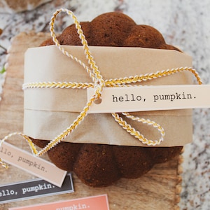 Fall-inspired Printable Gift Tags Set for Pumpkin Bread Gifts *DIGITAL ...
