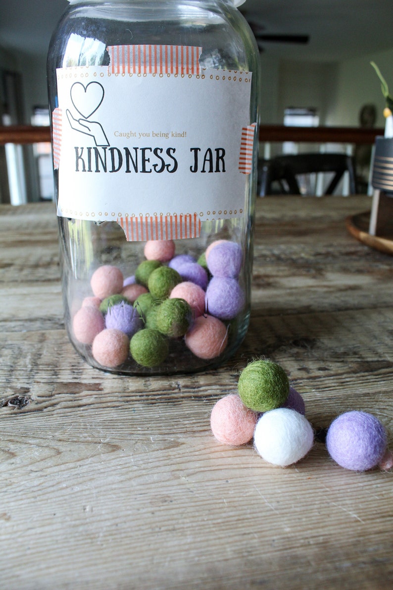 Kindness Jar Label DIGITAL FILE | Classroom Reward Jar | Sibling Reward ...