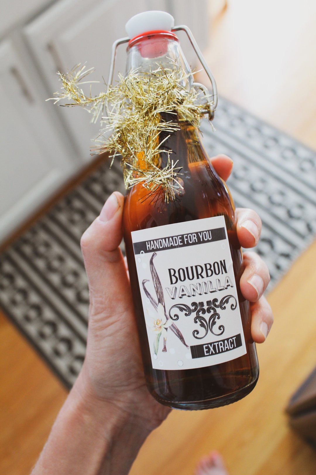 DIY Homemade Vanilla Labels and Gift Tags Printable - Instant Download ...