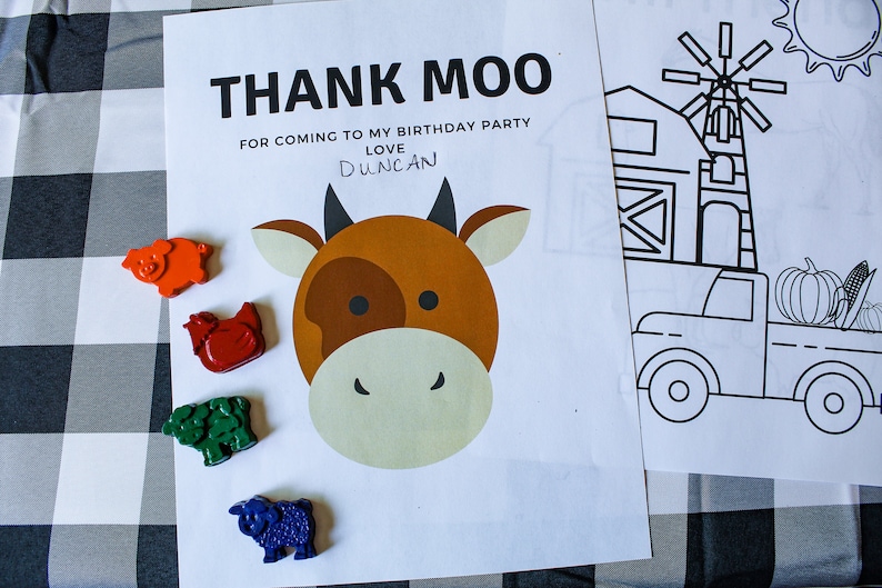 Farm Themed Coloring Pages Party Favors for Barnyard - Etsy