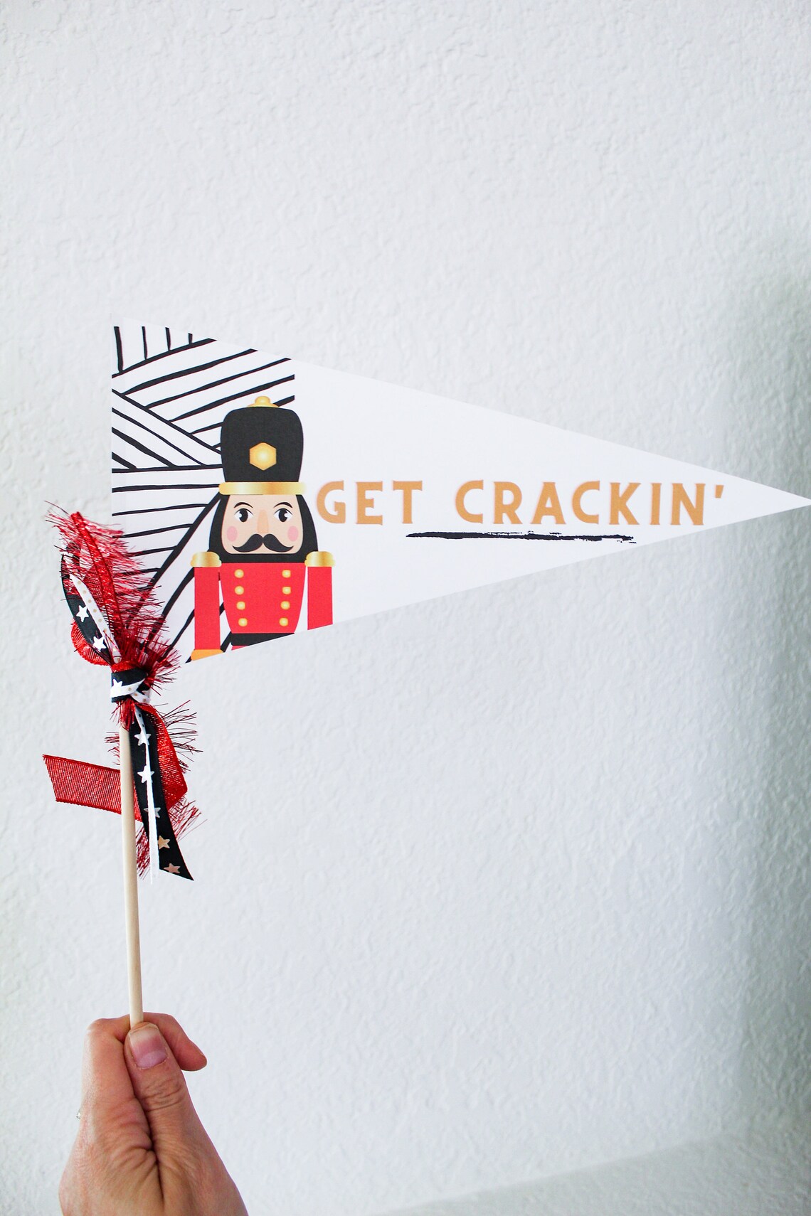 Set of 5 Christmas Pennant Flags DIGITAL DOWNLOAD Holiday - Etsy