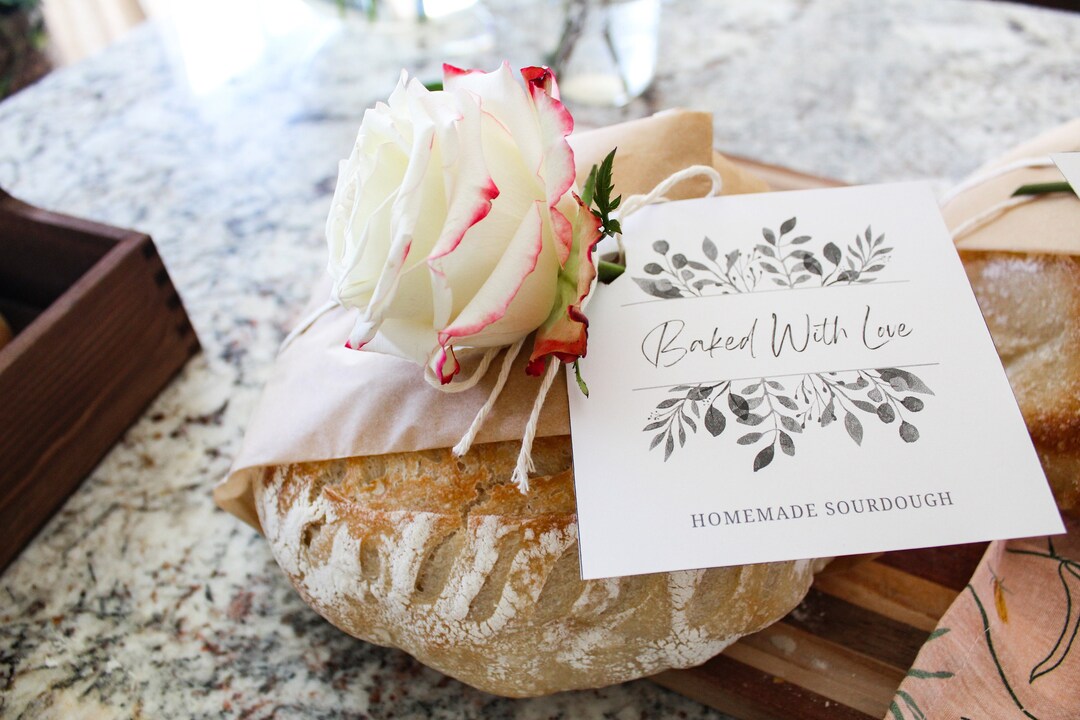 Baked With Love Gift Tag - Printable Download for Bread Bakers - Add a ...