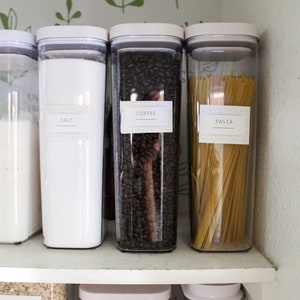 Pantry Labels *DIGITAL FILE* Pantry Basics Label Set for Kitchen Pantry ...
