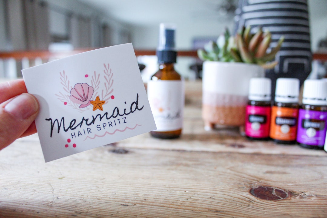 Mermaid Hair Spritz *DIGITAL DOWNLOAD* Label | Essential Oil Mermaid ...