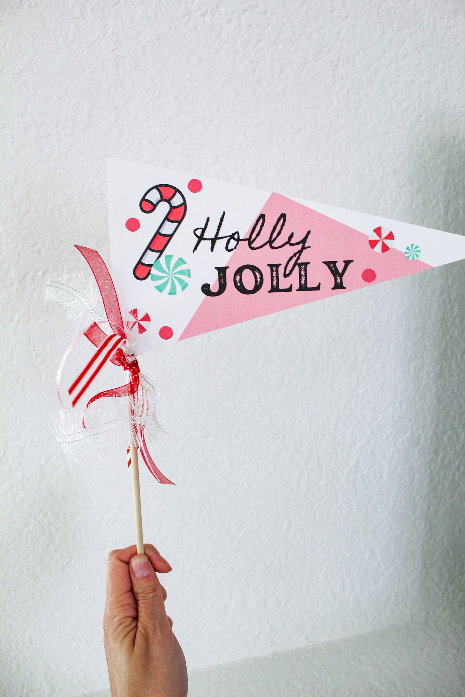 Set of 5 Christmas Pennant Flags DIGITAL DOWNLOAD Holiday | Etsy