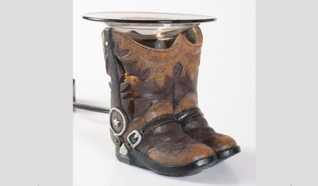 Cowboy Boots Cowgirl Boots Fragrance Aroma Lamp Oil Diffuser Wax Warmer ...