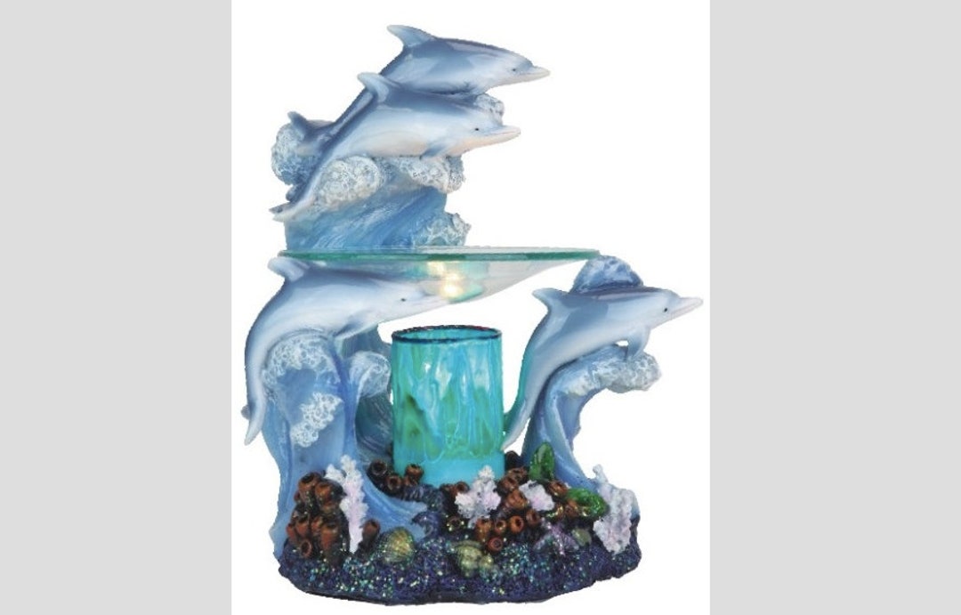 Dolphins Coral Reef Fragrance Aroma Lamp Oil Diffuser Wax Warmer Burner ...