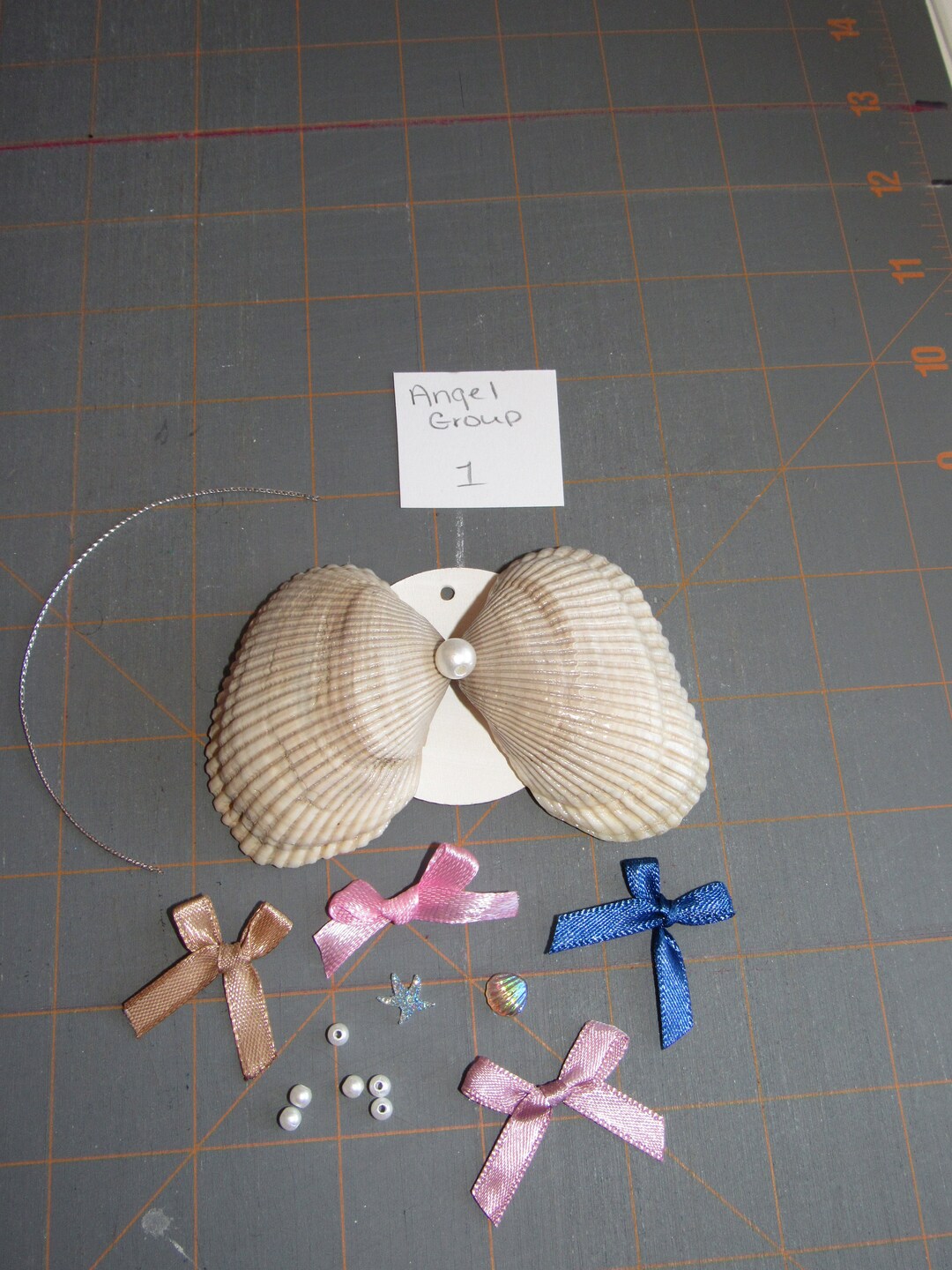 Angel Sea Shells Seashells Florida Amelia Fernandina Ornaments Set DIY ...
