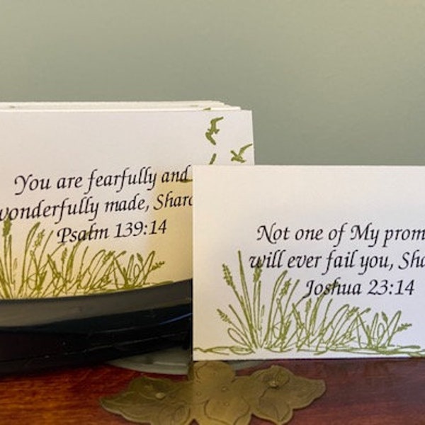 He Knows Your Name Personalized Scripture Cards - Etsy