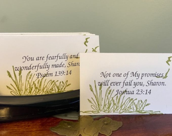 HOPE He Knows Your Name Cards Personalized Scripture Cards - Etsy