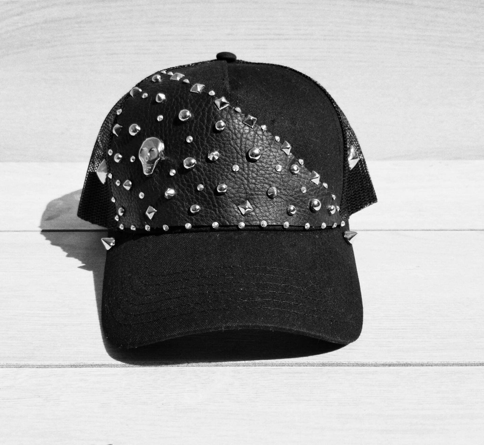 Skulls and Spikes Couture Snapback Hat Ball Cap - Etsy