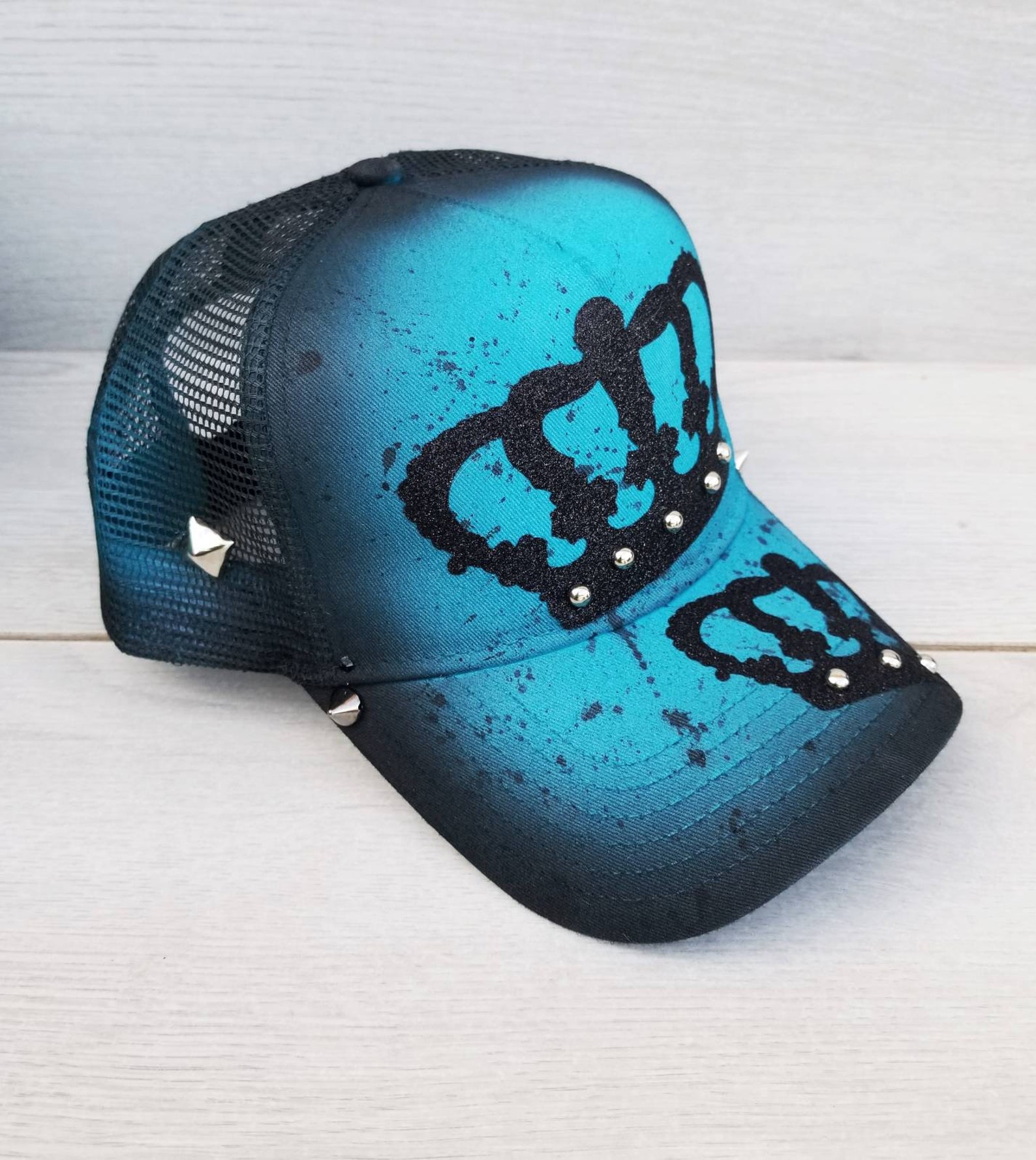 Teal Queen Crown Snapback Hat Cap - Etsy