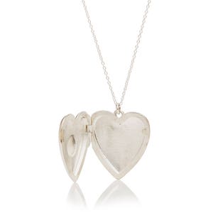 Silver Heart Locket With Crystal Detail - Etsy