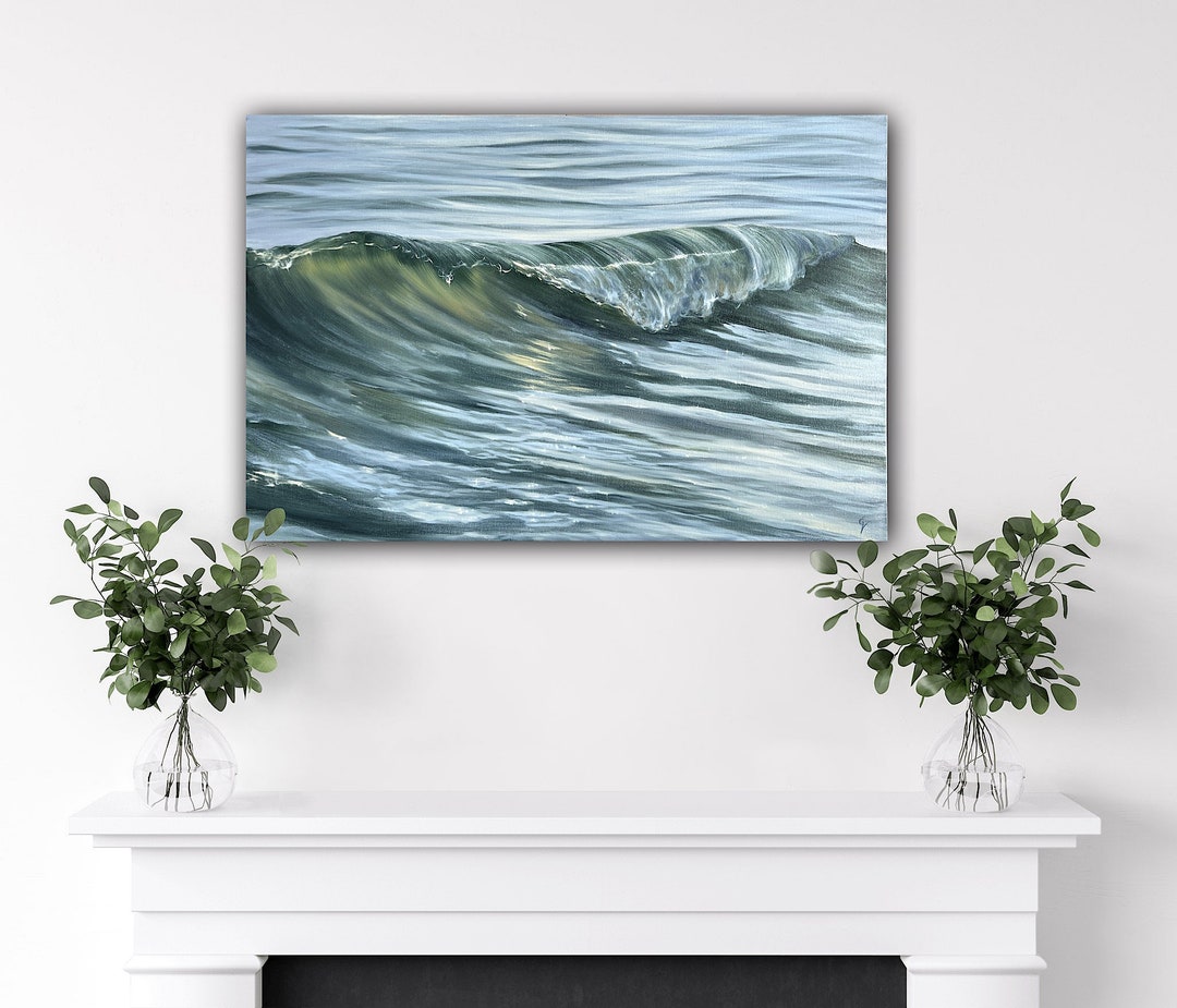 Molten Metal - Original Ocean Wave Painting - Etsy