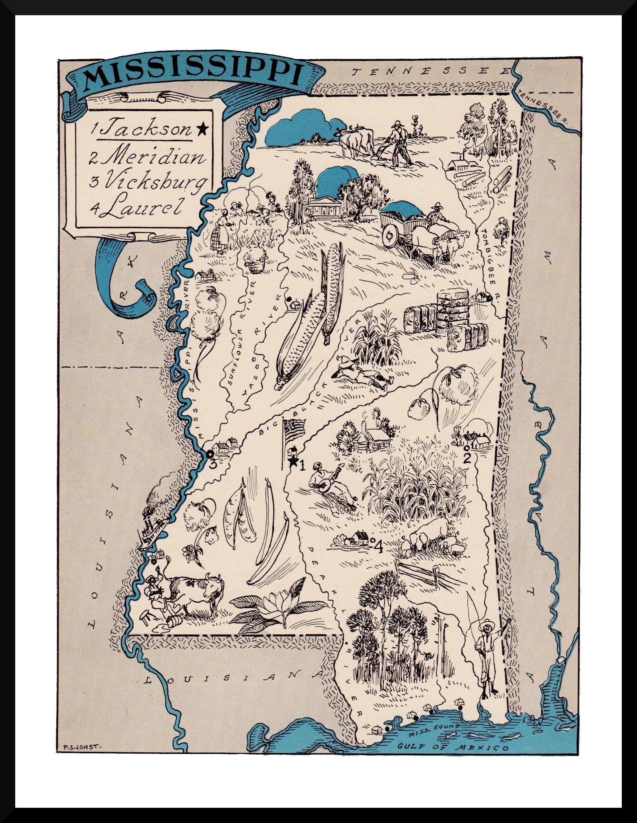 Home & Living Home Décor circa 1885 Printable Antique old Map of ...